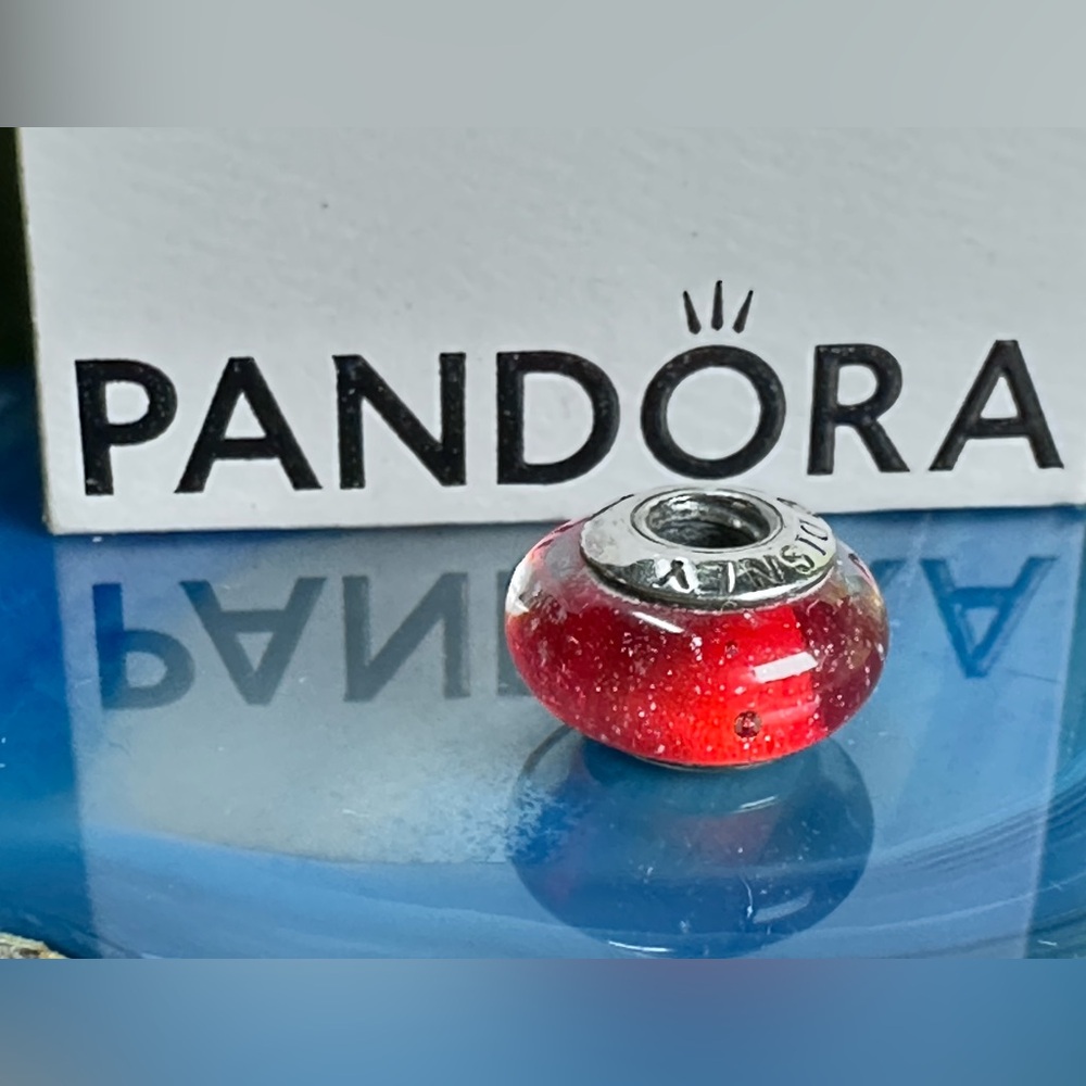 Pandora Disney Snow White Red Murano Glass Charm - Gem